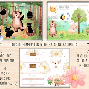 Spring Busy Book Printable, Homeschool Busy Book for Kids, Seasons ...