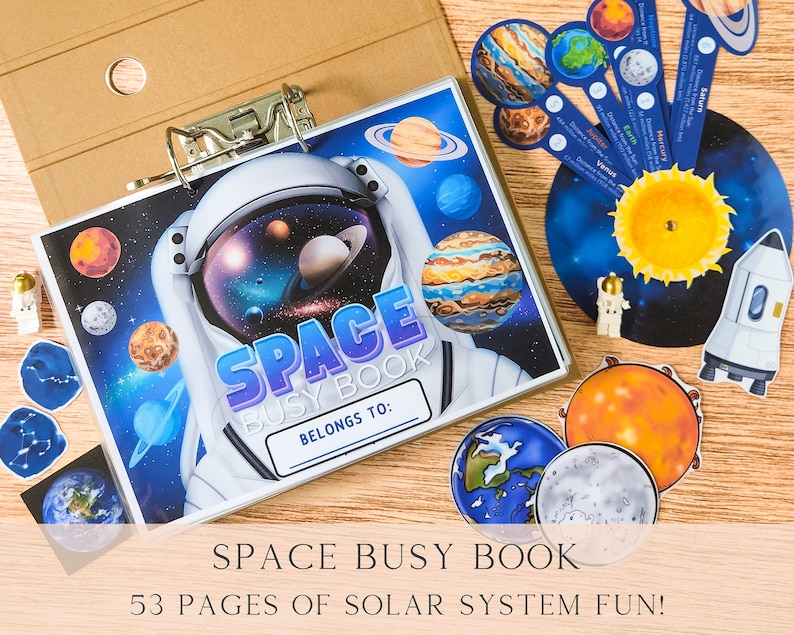 Printable Space Busy Book Activity Binder Printable Solar - Etsy