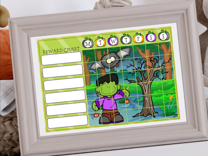 Monster Chore Chart Toddler Reward Chart Editable Printable Behavior ...