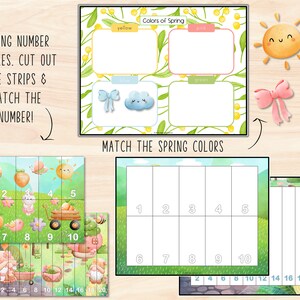 Spring Busy Book Printable, Homeschool Busy Book for Kids, Seasons ...