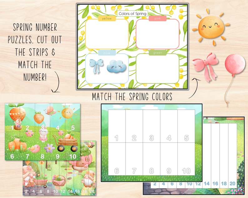 Spring Busy Book Printable, Homeschool Busy Book for Kids, Seasons ...