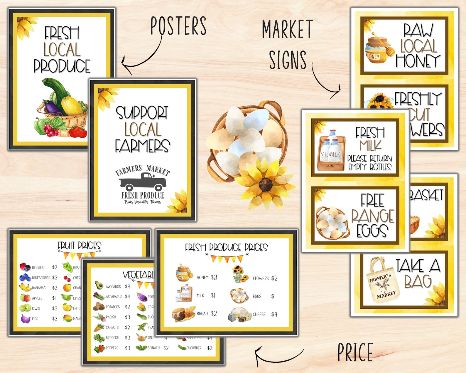 Farmer's Market Dramatic Play, Pretend Play Printable, Farmer's Market ...