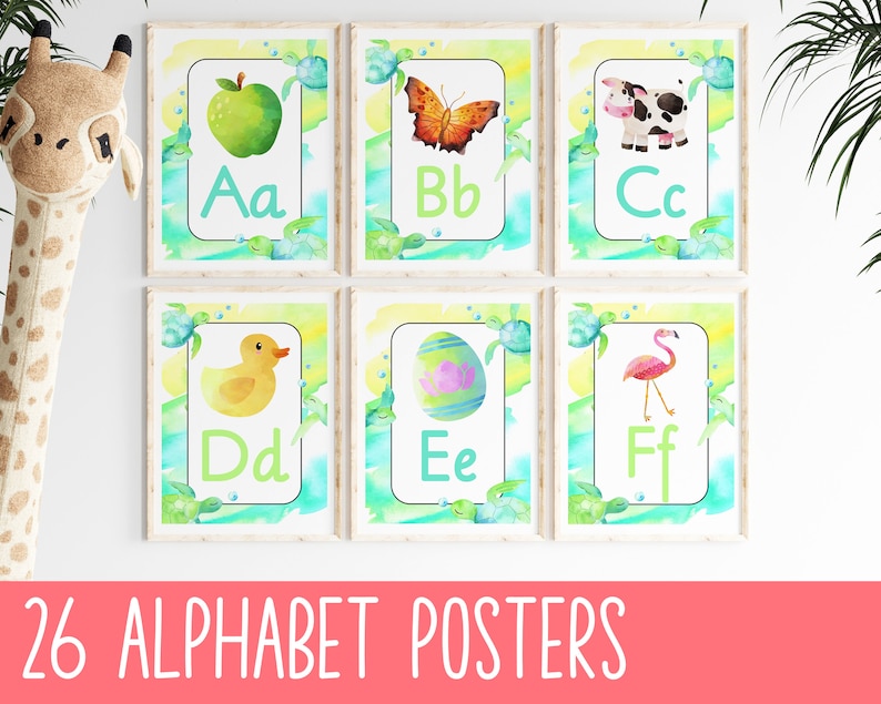 Printable Alphabet Letters, Printable ABC Flashcards, Home School ...
