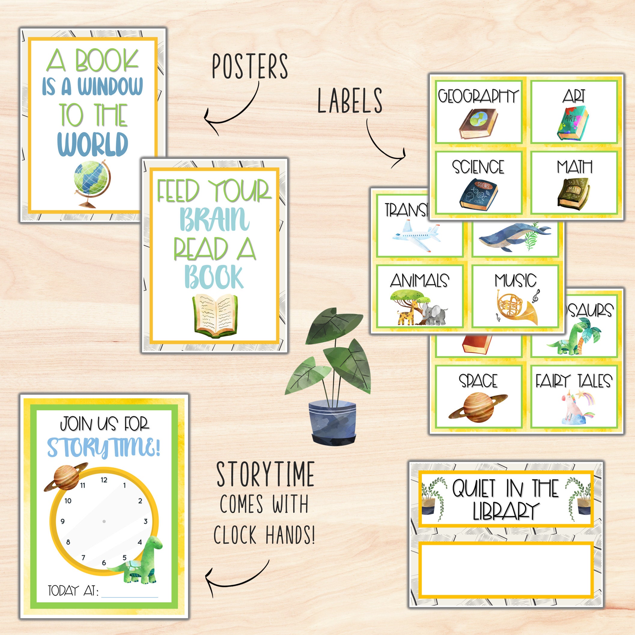 Pretend Play Library, Dramatic Play Printable, Pretend Play Set ...