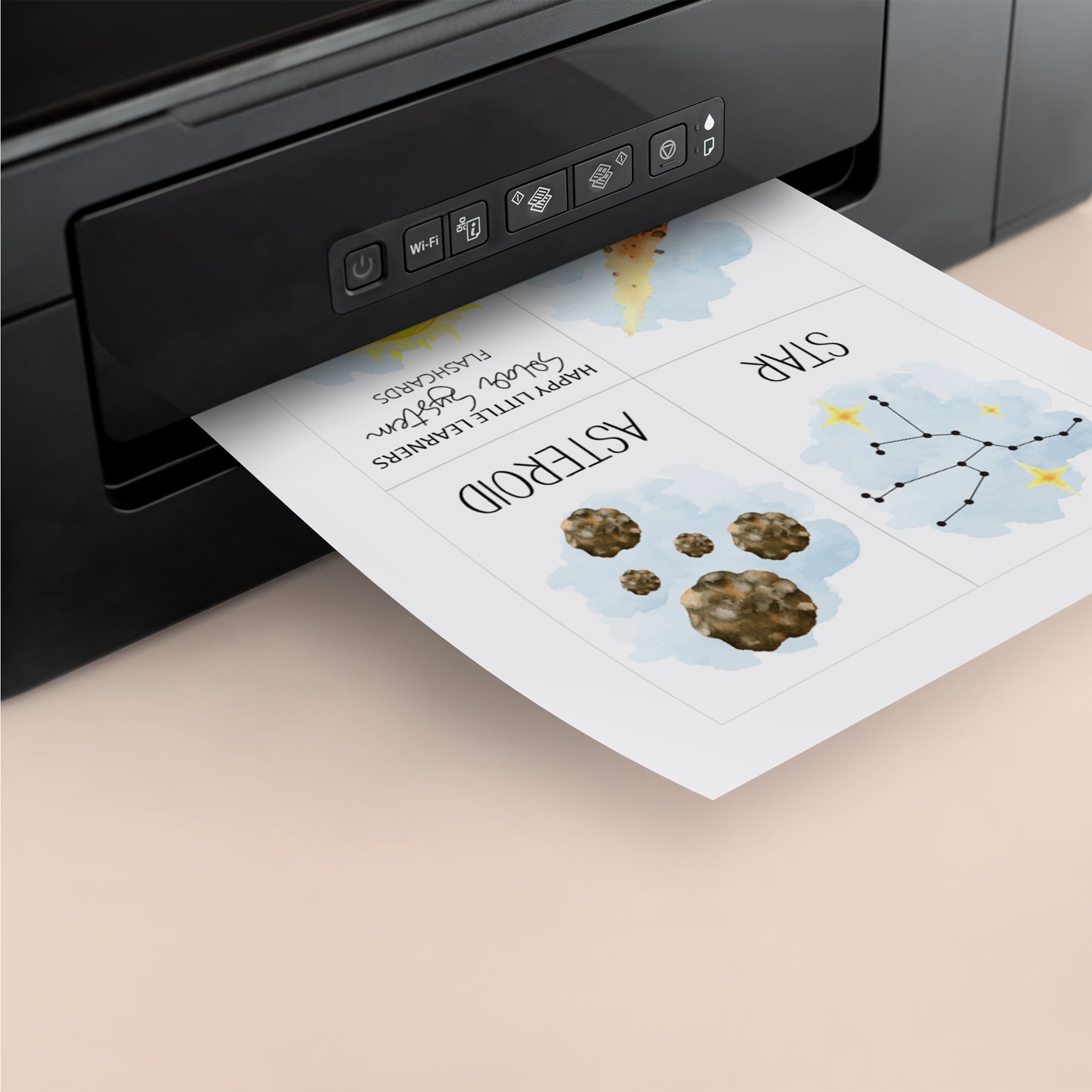 Solar System Planet Flashcards Preschool Printables, Montessori Space ...