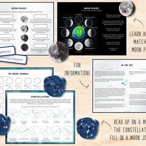 Printable Space Busy Book Activity Binder, Printable Solar System Quiet ...