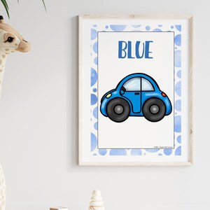 Watercolor Preschool Printable Classroom Color Posters, Kindergarten ...