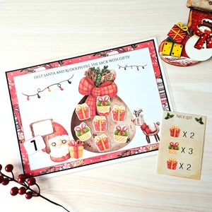 Christmas Santa Sack Gift Counting, Xmas Math Fun, Toddler Christmas ...