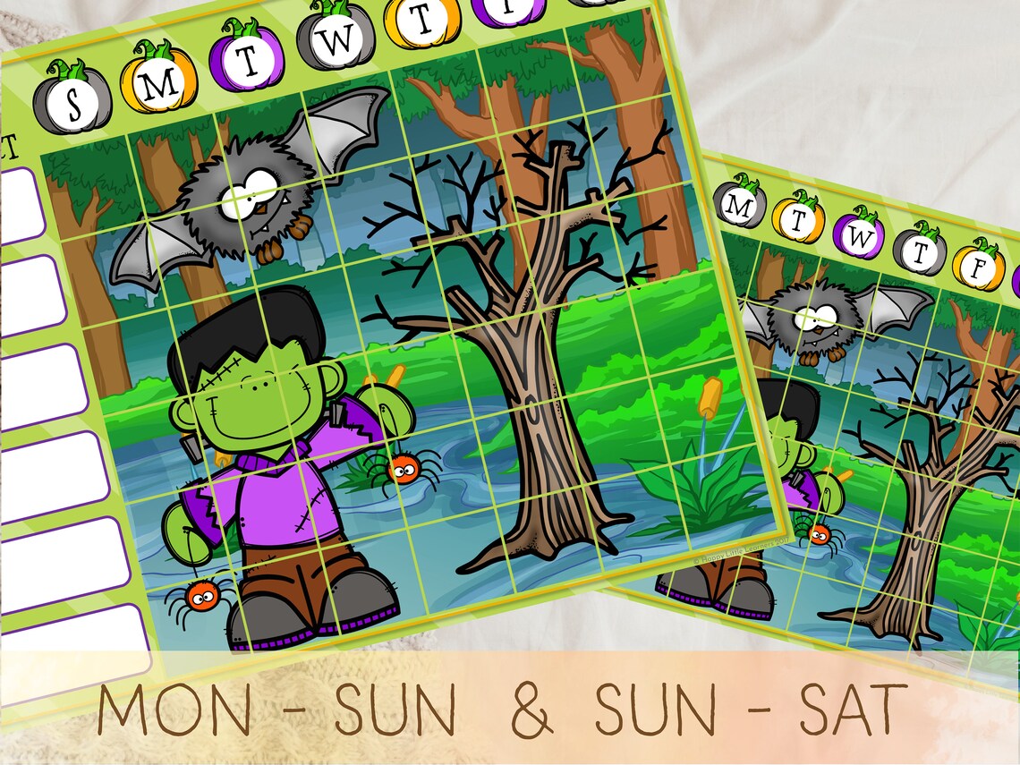 Monster Chore Chart Toddler Reward Chart Editable Printable Behavior ...