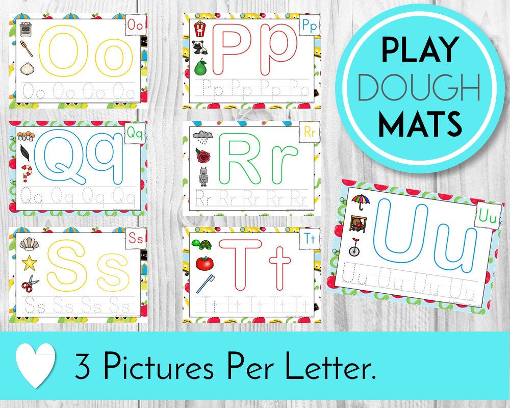 Alphabet ABC Play Doh Mats Preschool Printable Writing - Etsy