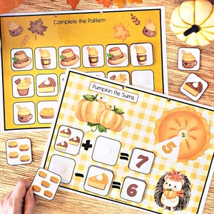 Thanksgiving Busy Book Printable, Toddler Homeschool Learning Binder ...
