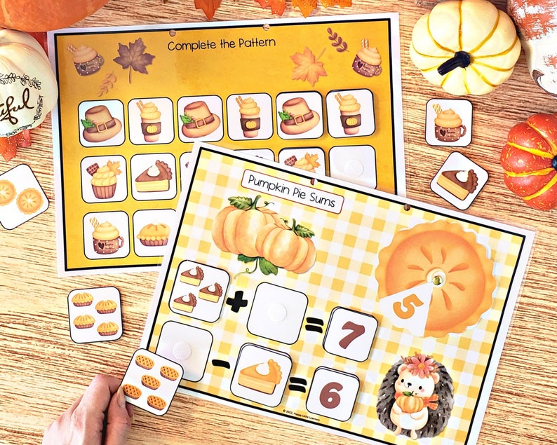 Thanksgiving Busy Book Printable, Toddler Homeschool Learning Binder ...