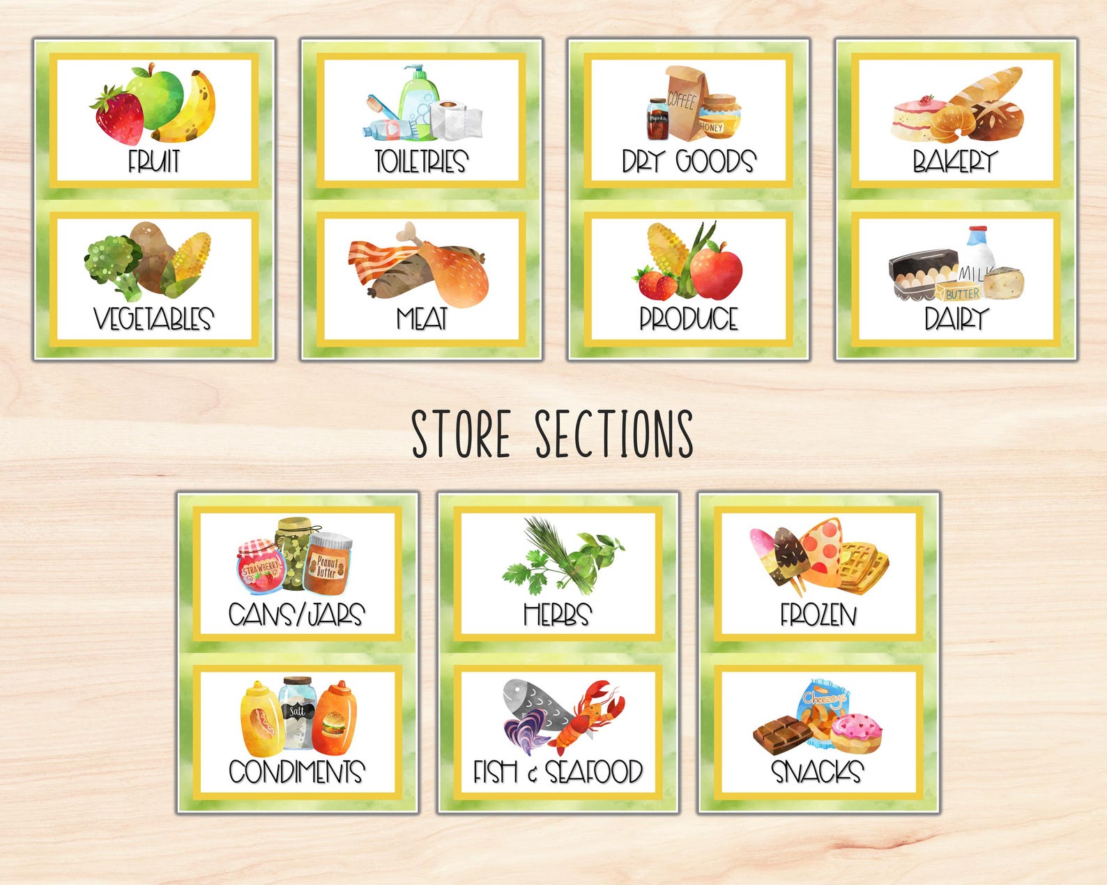 Grocery Shop Dramatic Play, Pretend Play Printable, Groceries Pretend ...