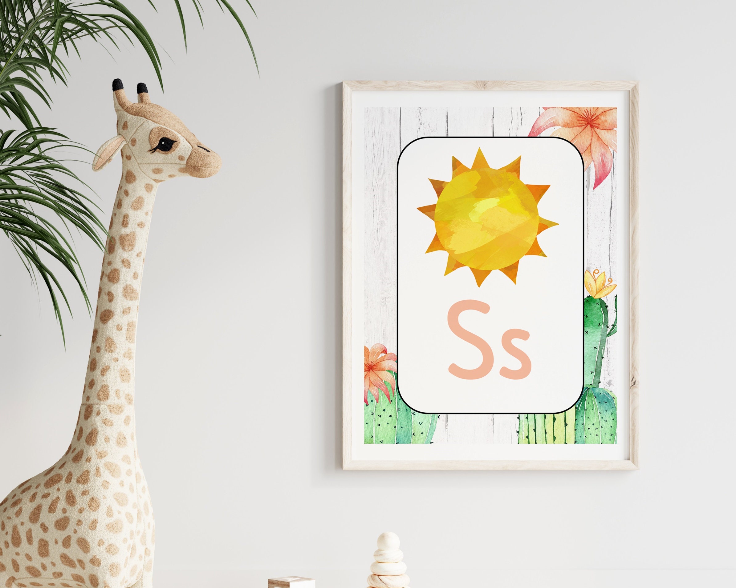 Watercolour Alphabet Preschool Printable Posters Kindergarten - Etsy Canada