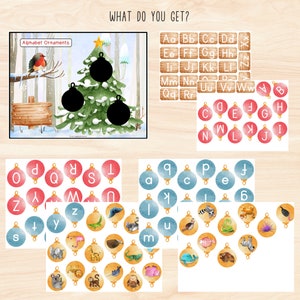 Christmas Ornament Alphabet Toddler Matching Activity, Prek Kids Fun ...