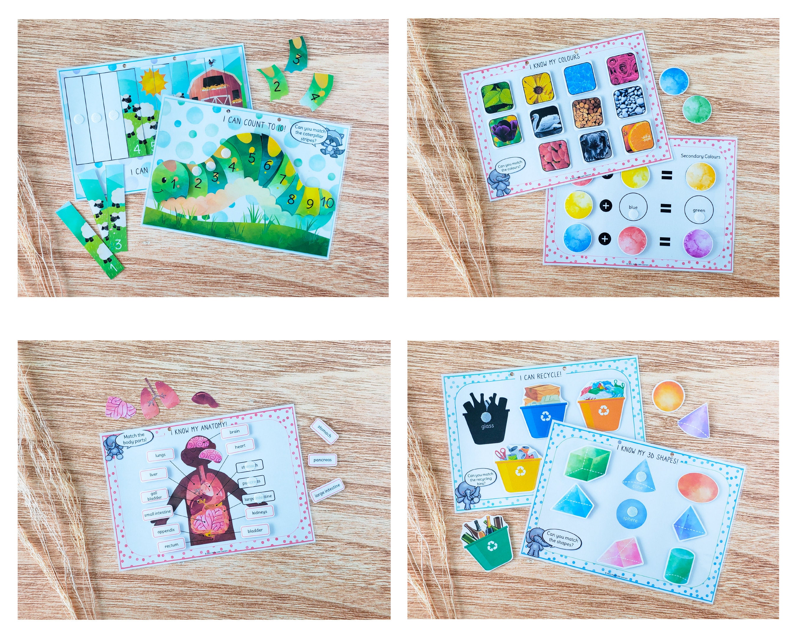 Printable Busy Book Bundle, Toddler Preschool Binder Printable Quiet ...