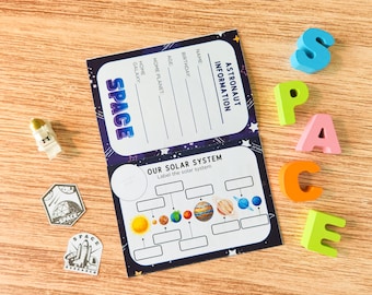 Space Passport Template - Etsy