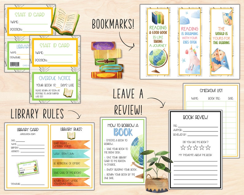 Pretend Play Library Dramatic Play Printable Pretend Play - Etsy