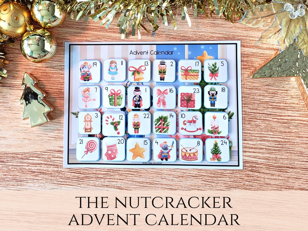Christmas Countdown Calendar, Printable the Nutcracker Xmas Advent ...