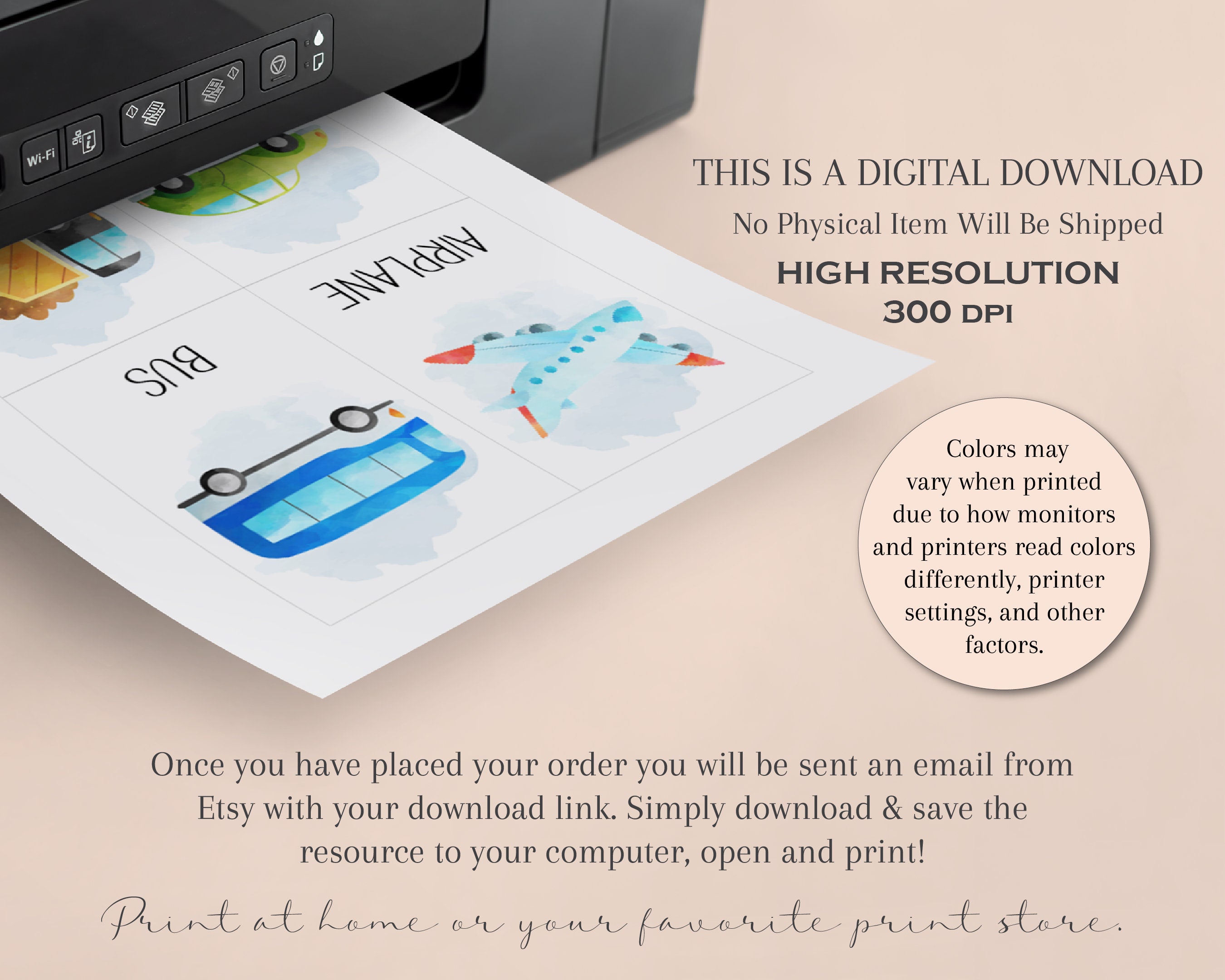 Transport Alphabet Flashcards Preschool Printables Montessori - Etsy