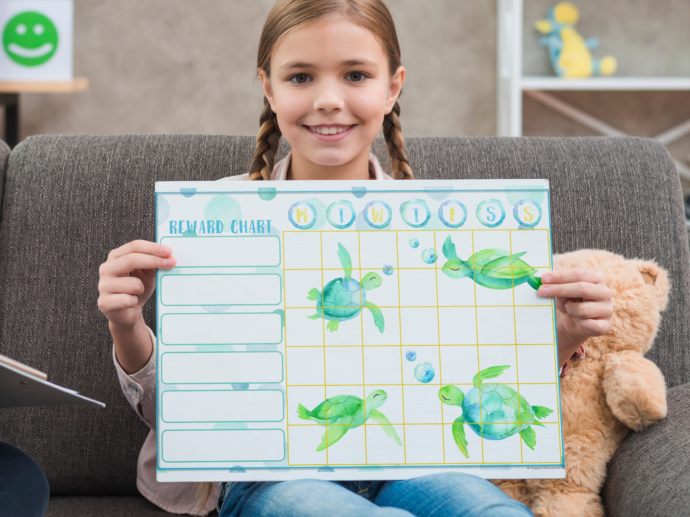 Kids Chore Chart Toddler Reward Chart Kids Routine Responsibility Chart ...