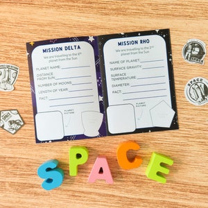 Solar System Astronaut Passport, Printable Toddler Space Planets ...