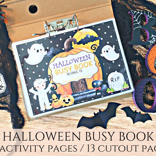 Halloween Busy Book Printable Halloween Activities for - Etsy