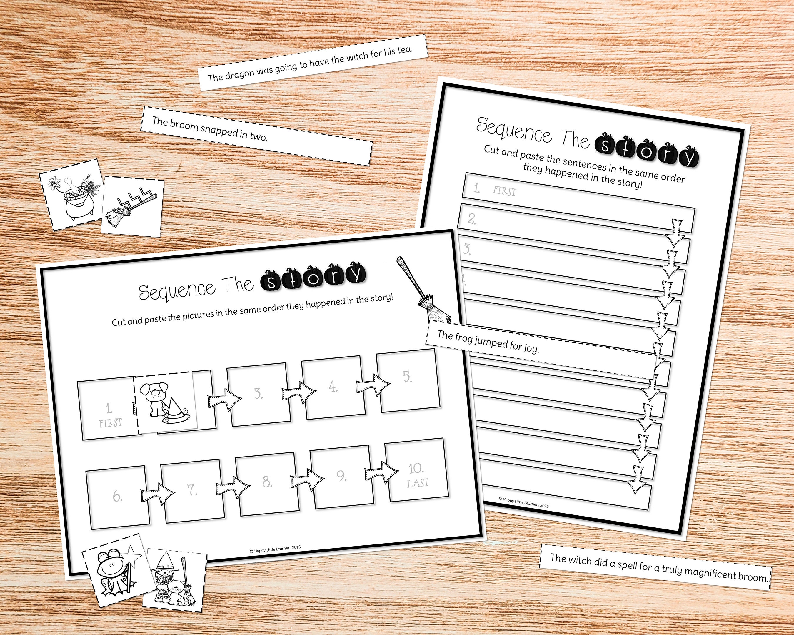 Room on the Broom Halloween Activity Pages Printable Bundle, Holiday ...