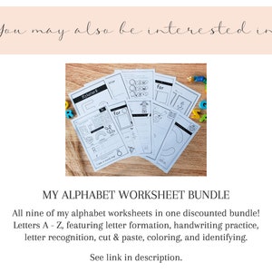 Alphabet Preschool Printable Posters, Home School ABC Flashcards ...