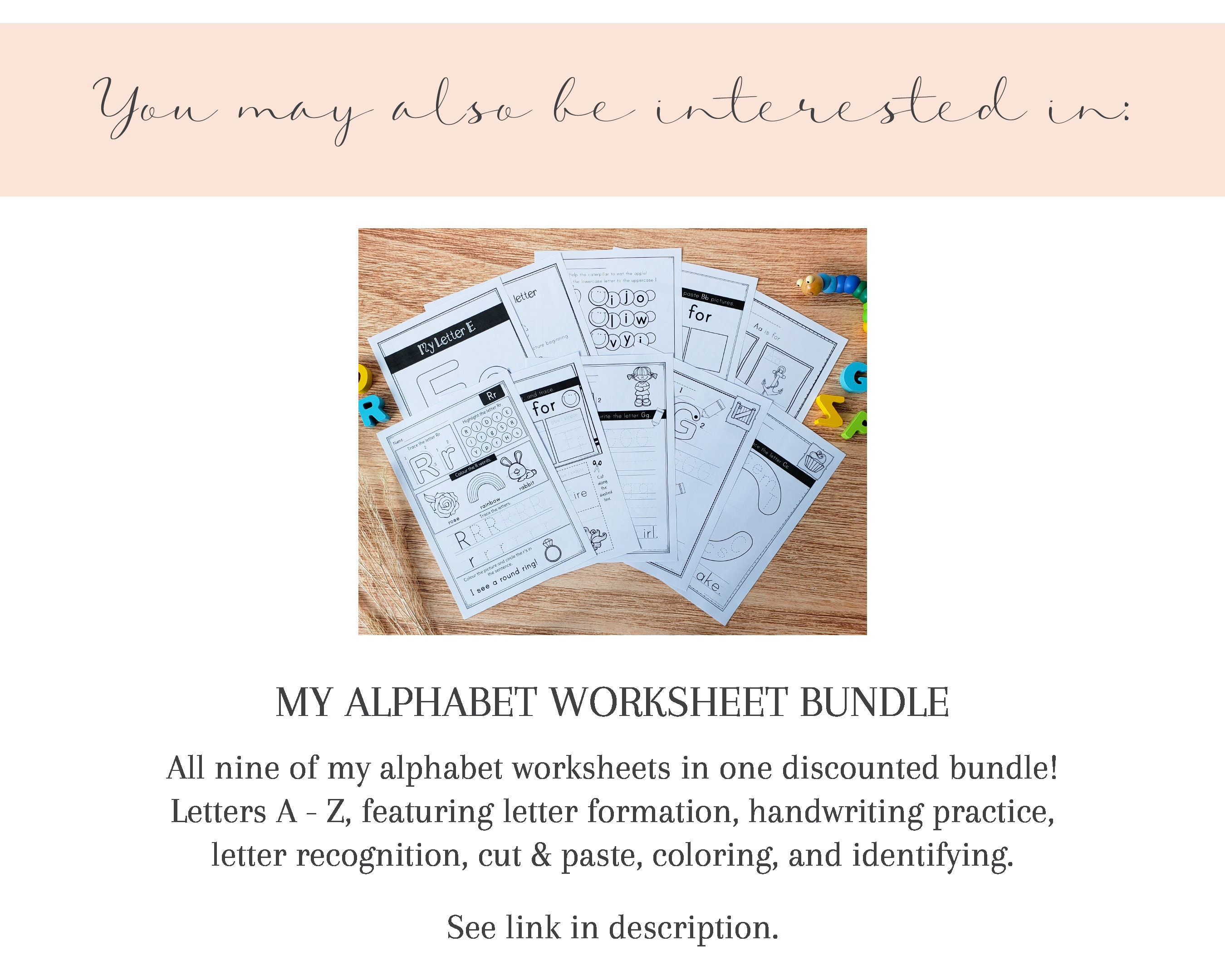 Alphabet Preschool Printable Posters, Home School ABC Flashcards ...