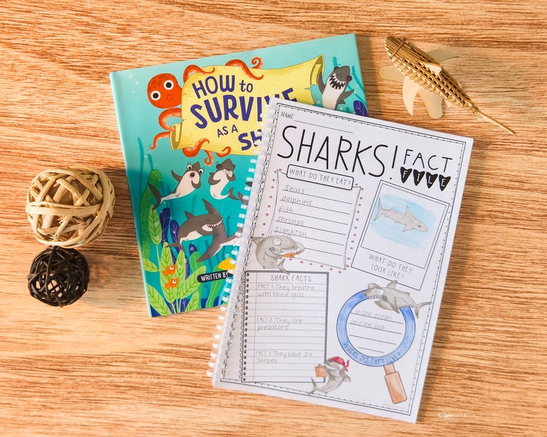 Printable Shark Unit, Shark Nature Study Pack, Learning About Sharks ...