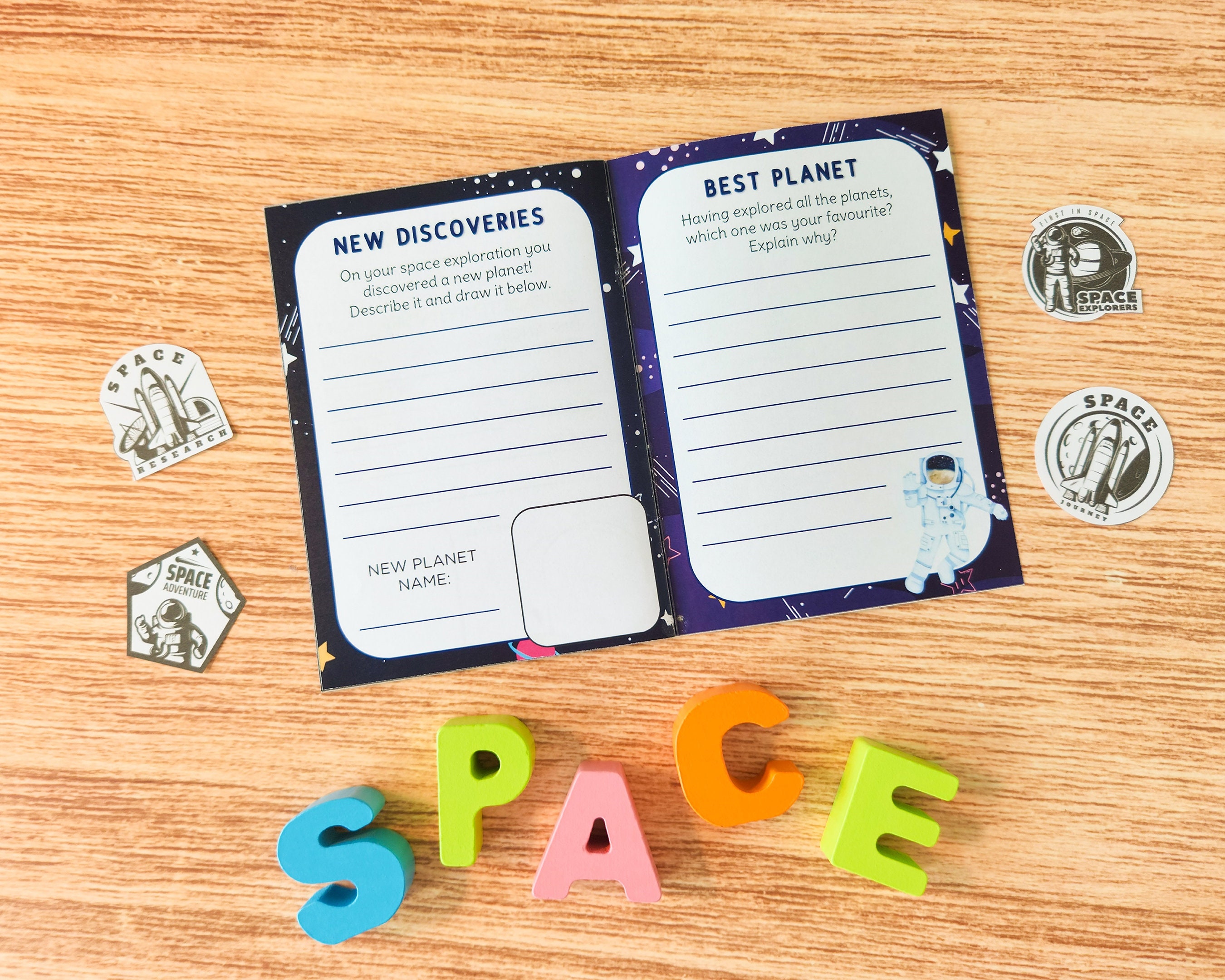 Solar System Astronaut Passport, Printable Toddler Space Planets ...