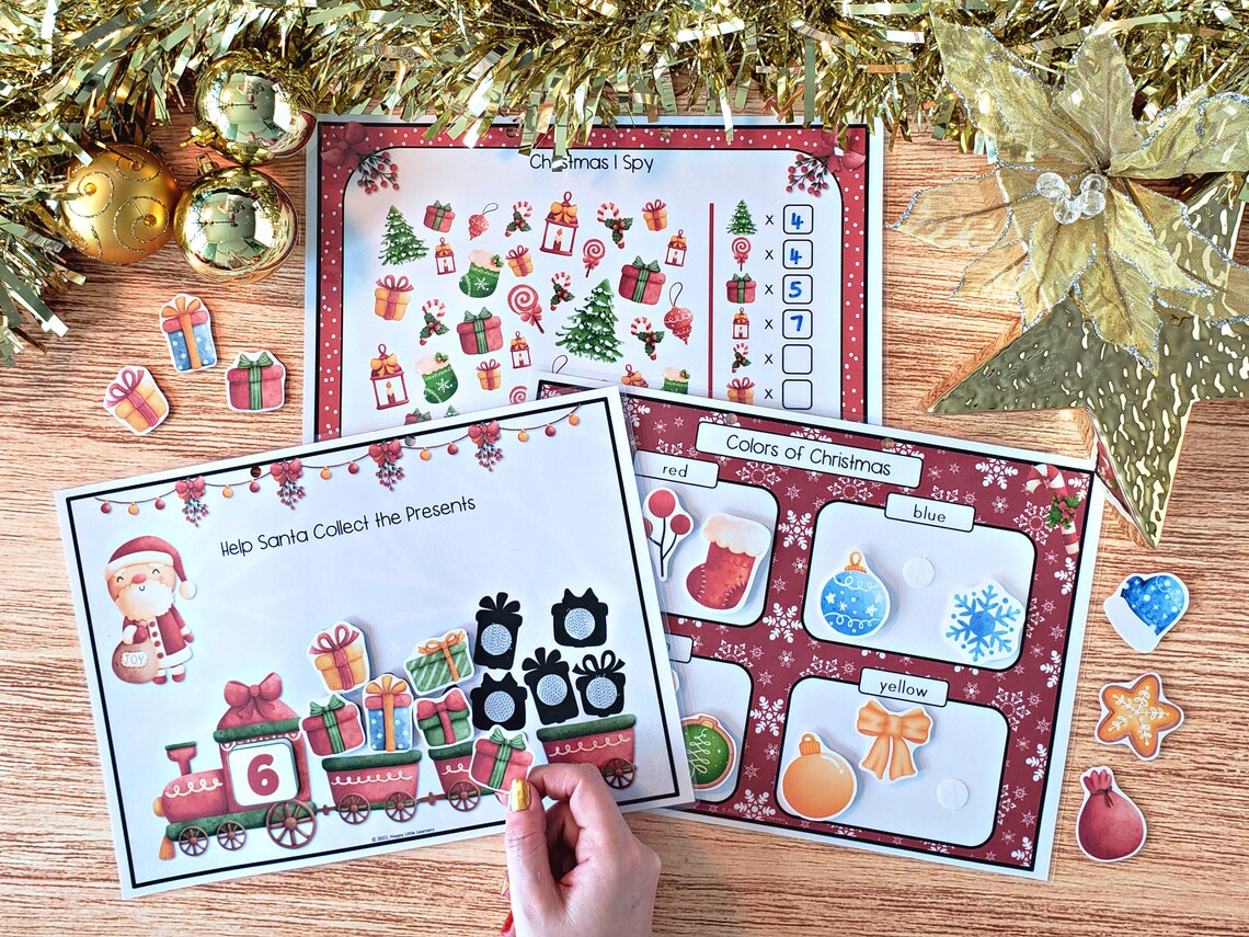 Christmas Busy Book Printable Homeschool Xmas Busy Book for - Etsy