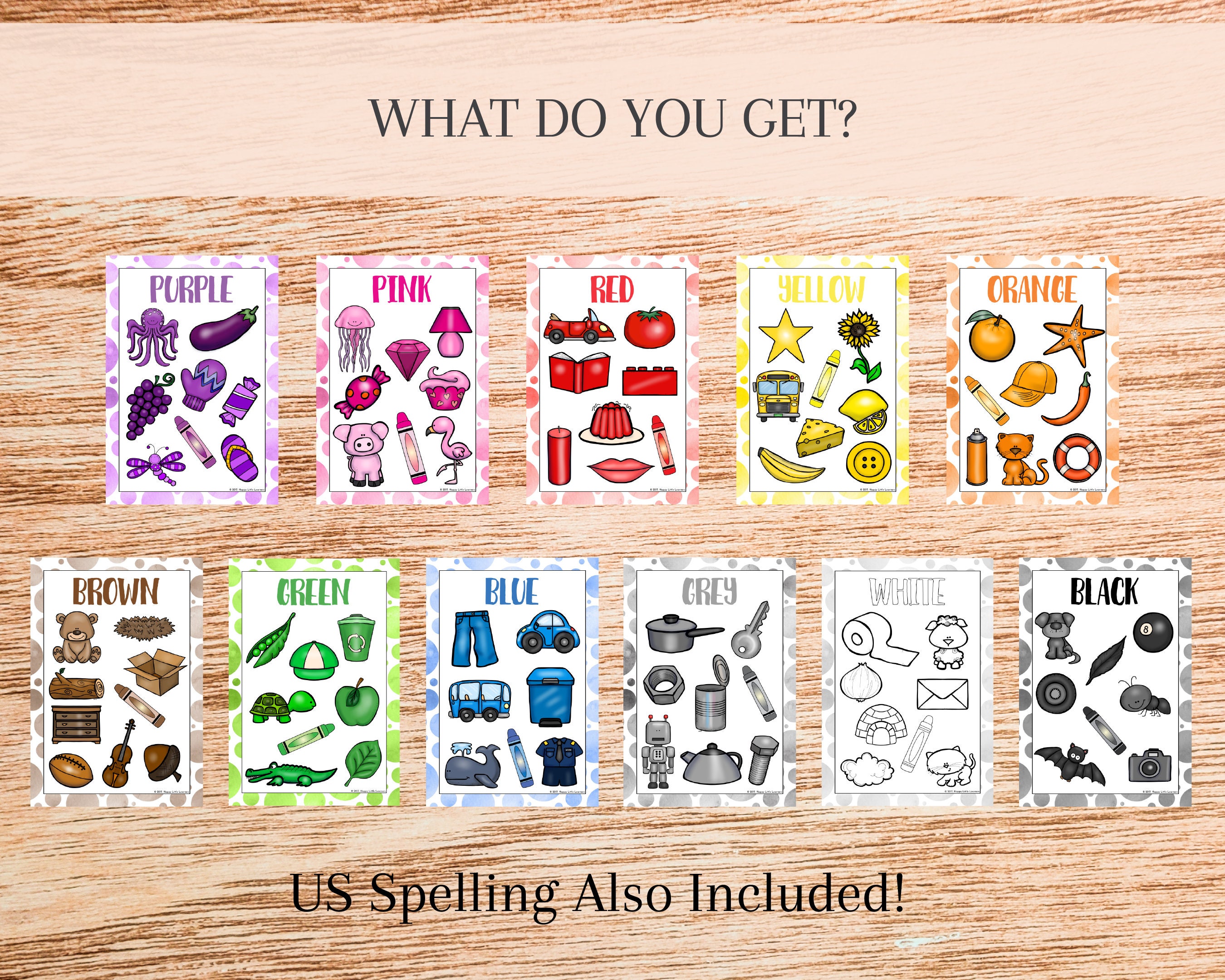 Preschool Printable Colors Posters for Classroom Wall Art, Kindergarten ...