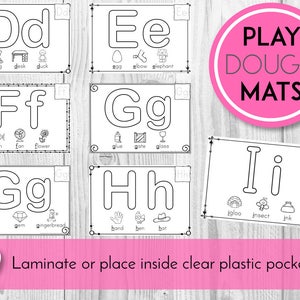 ABC Alphabet Play Doh Mats, ABC Printables, Preschool, Homeschool ...