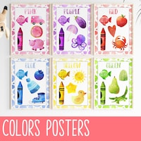 JUMBO Printable Crayon Color Posters for Classroom OVER 18 INCHES Tall ...