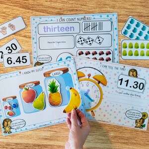 Toddler Activity Binder, Preschool Busy Book, Homeschool Learning ...