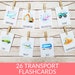 Transport Alphabet Flashcards Preschool Printables, Montessori Toddler ...