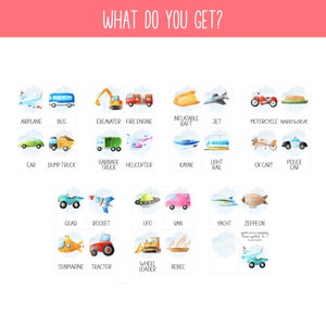 Transport Alphabet Flashcards Preschool Printables, Montessori Toddler ...