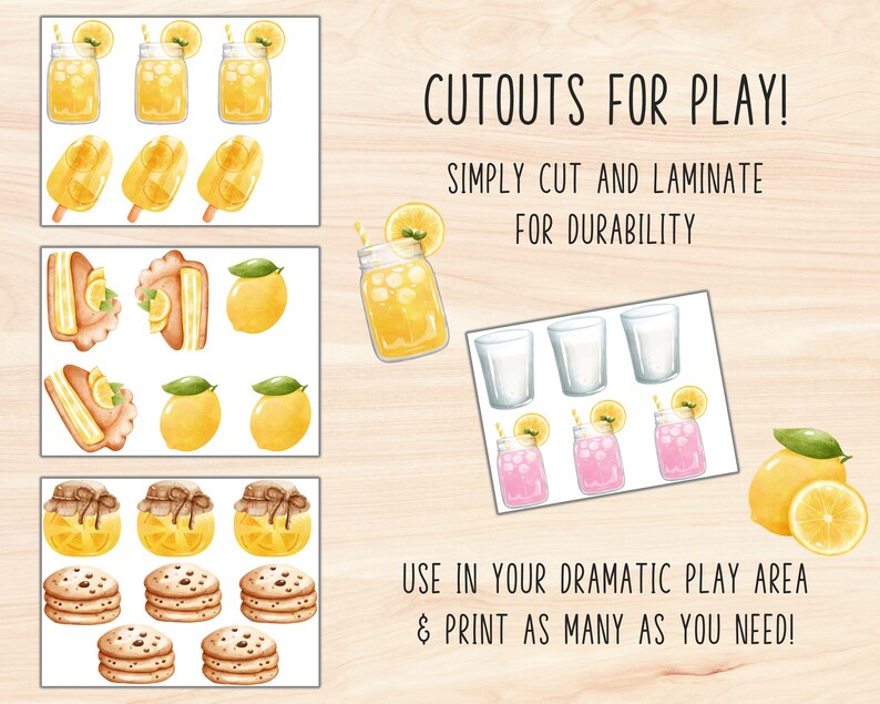 Lemonade Stand Dramatic Play Printable, Summer Pretend Play ...