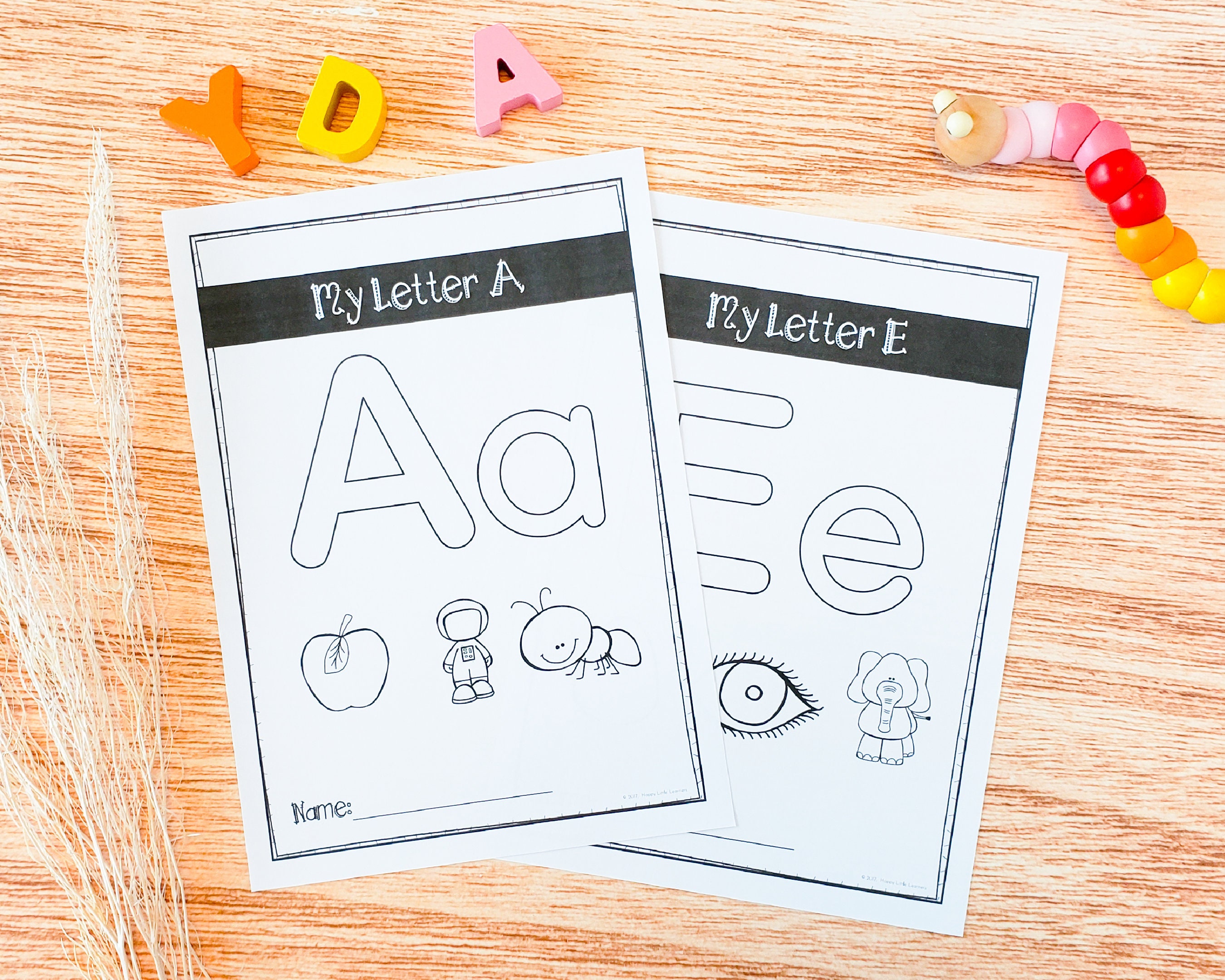 ABC Alphabet Worksheets Preschool Printables, Letter Tracing, Color and ...