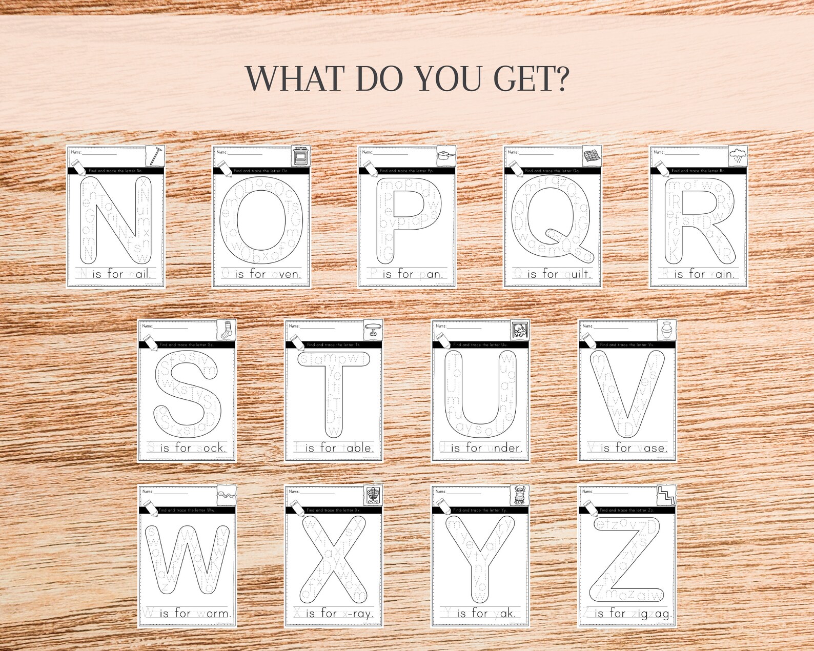 Alphabet Letter Search Tracing Preschool Printables Worksheet, ABC ...