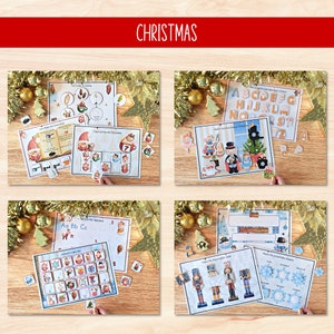 Holiday Busy Book Printables, Set of 3 Homeschool Toddler Busy Books ...