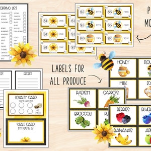 Farmer's Market Dramatic Play, Pretend Play Printable, Farmer's Market ...