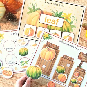 Fall Busy Book Printable, Kids Homeschool Busy Book, Toddler Autumn ...