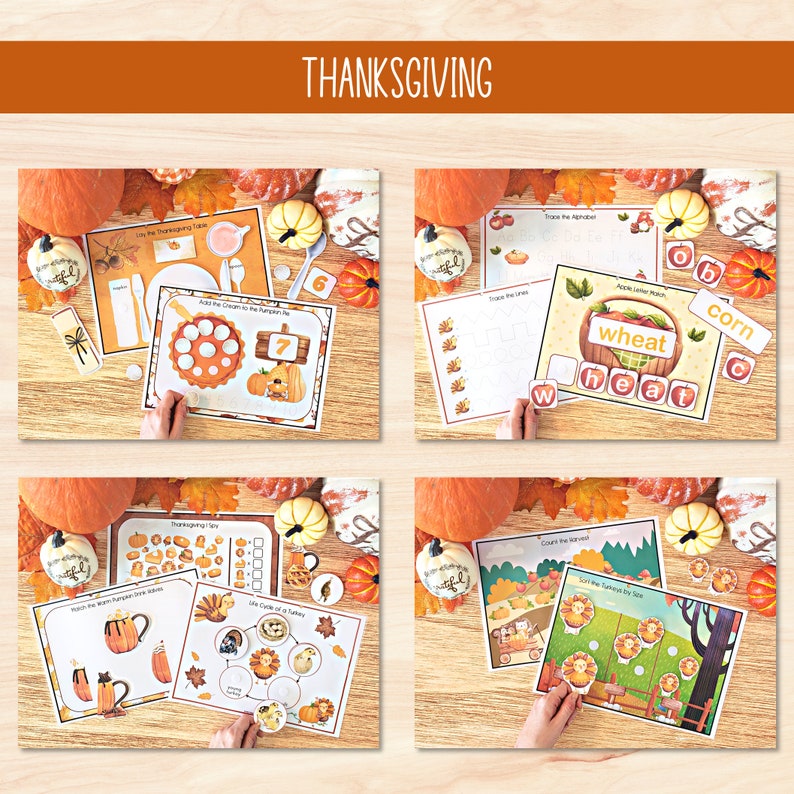 Holiday Busy Book Printables, Set of 3 Homeschool Toddler Busy Books ...