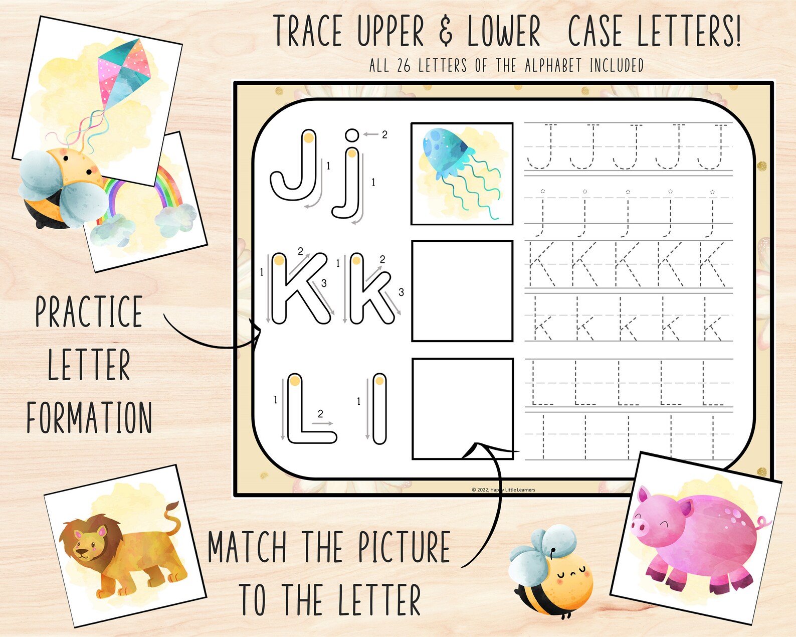 Alphabet Busy Book Printable Honey Bee Toddler Quiet Book - Etsy