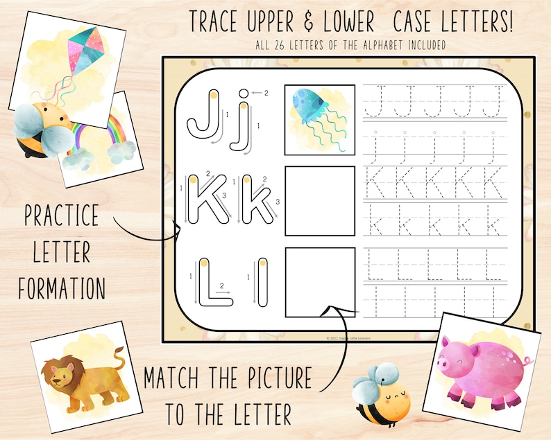 Alphabet Busy Book Printable Honey Bee Toddler Quiet Book - Etsy