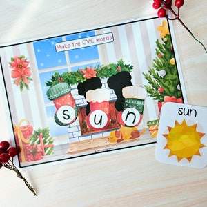 Christmas Stockings Alphabet Toddler Matching Activity, Prek Kids Fun ...
