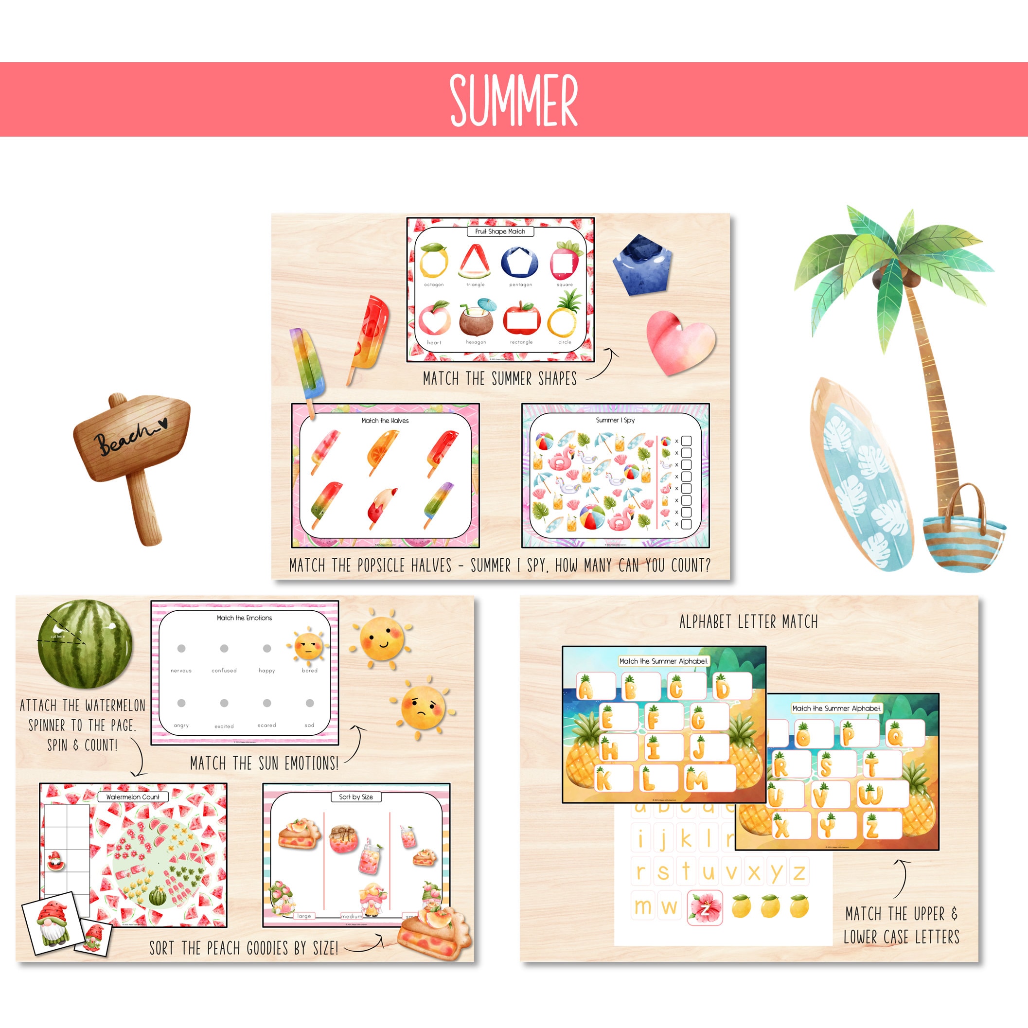 Seasons Busy Book Printables, Set of 4 Homeschool Toddler Busy Books ...